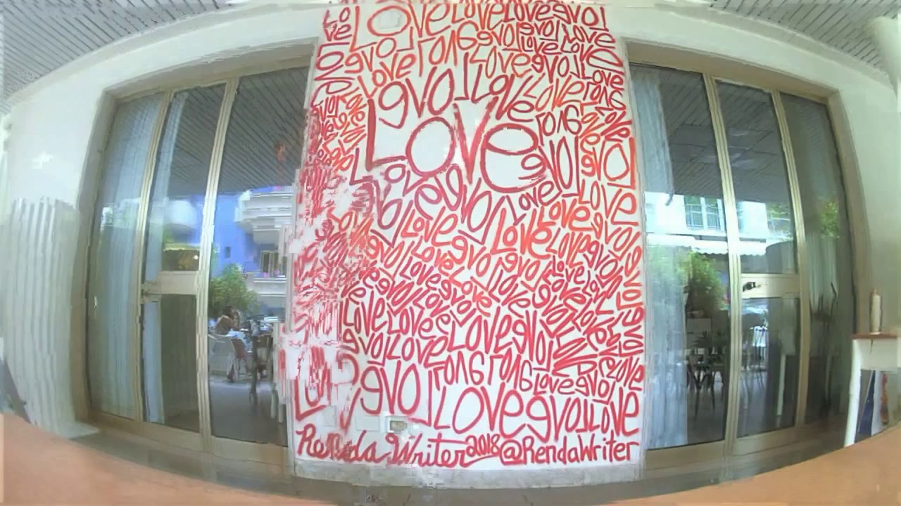 Love Wall - Handwritten Mural by Renda Writer at Hotel Monte Carlo in ...