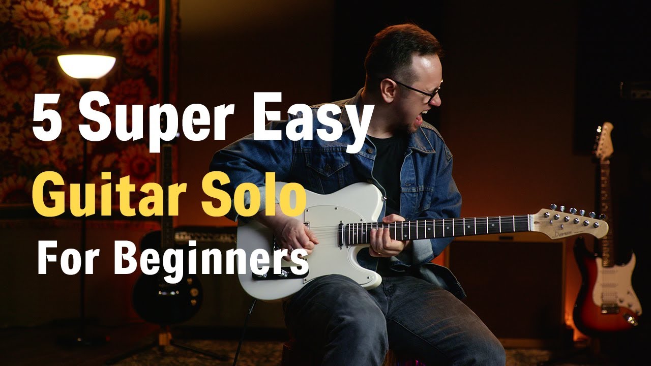5 Super Easy Guitar Solo For Beginners丨Donner Spotlight - YouTube