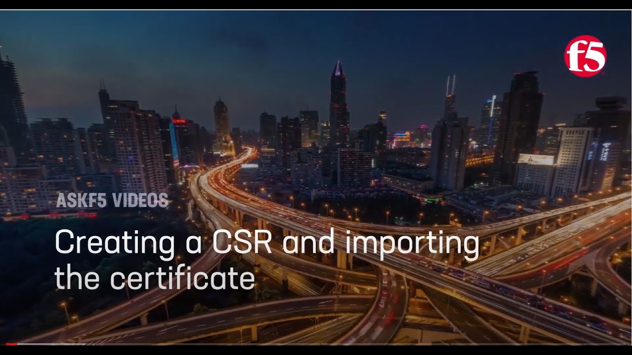 Creating a new CSR and importing the certificate - YouTube