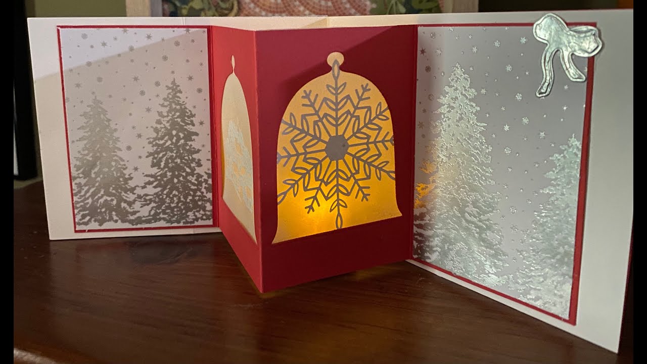 Tea light Fancy fold card - YouTube
