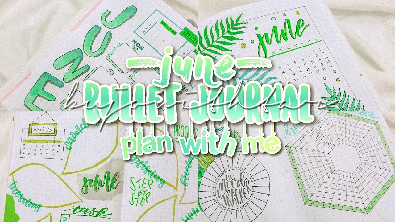 Plan With Me | June BuJo Set-Up - YouTube