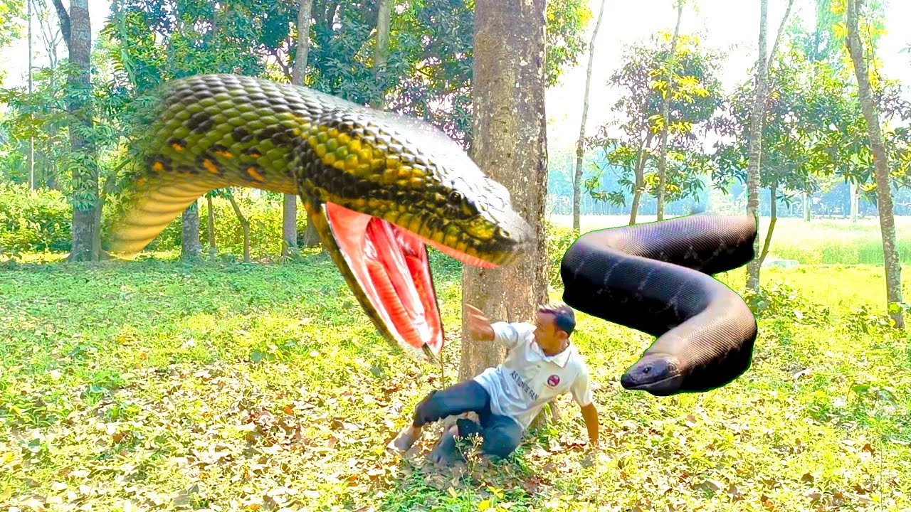 Anaconda attack man | snake video | snake movie | part 8 - YouTube
