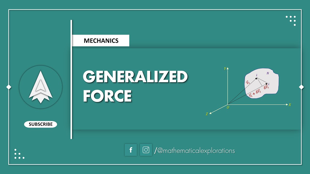 Generalized Force || Classical Mechanics || Mathematical Explorations ...