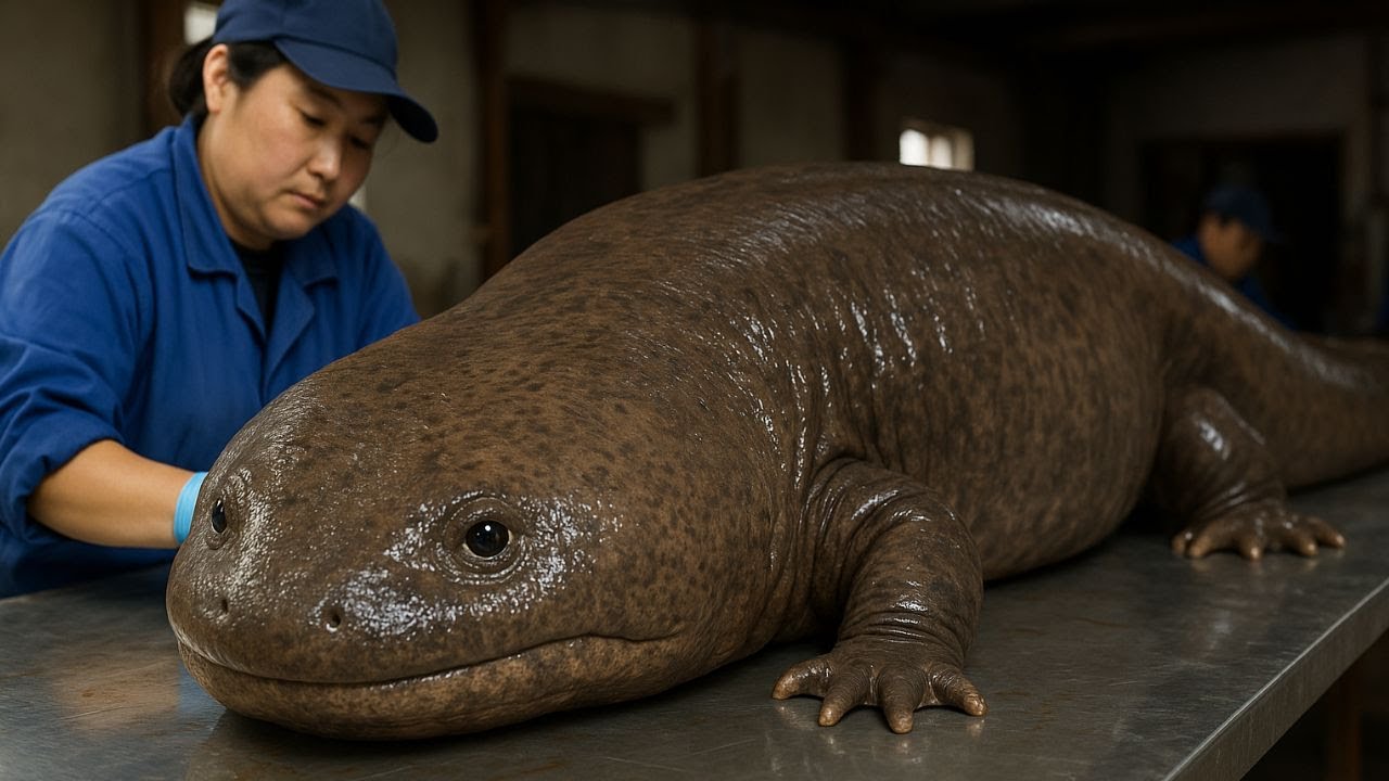 China’s Giant SALAMANDER Farm| How Farmer Harvest & Process MOST ...
