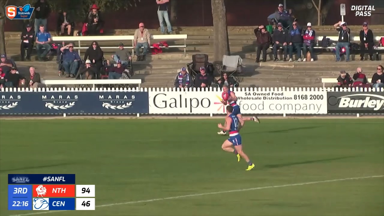 Round 14 SANFL Snapshot - Central's Travis Schiller goals after a solo ...