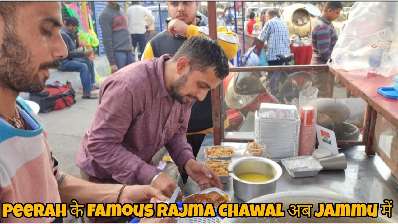 2 Brothers Selling Peerah wale Rajma Chawal in Jammu • Street food ...