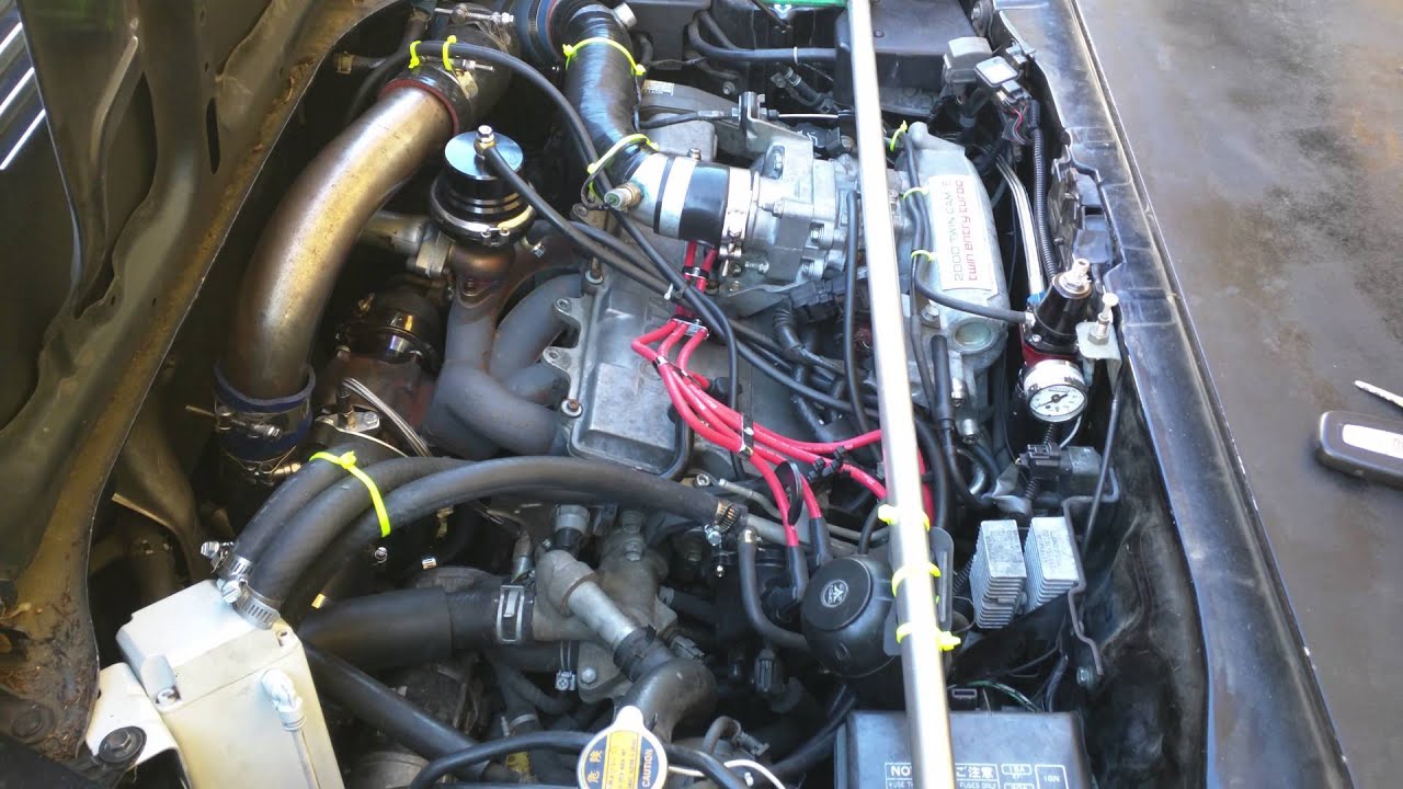 二 ☆ 1993 Toyota MR2 Turbo Engine Bay 20160404 - YouTube