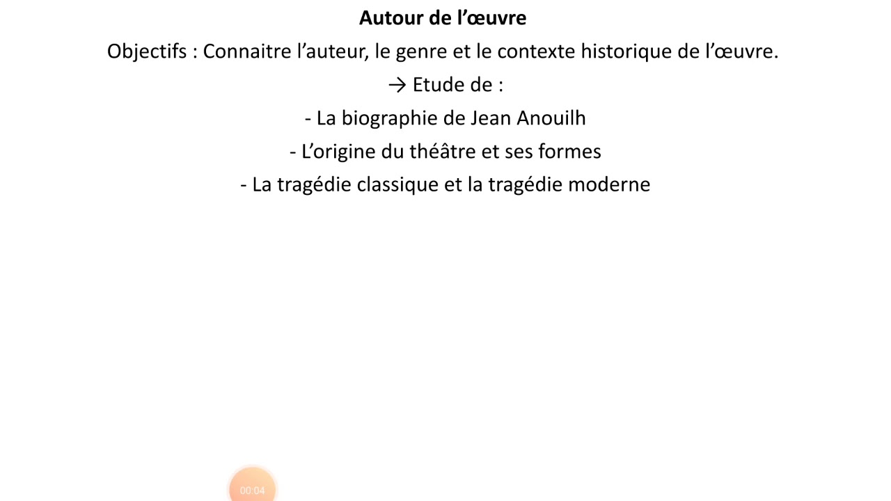 Antigone de Jean Anouilh et la tragédie moderne - YouTube
