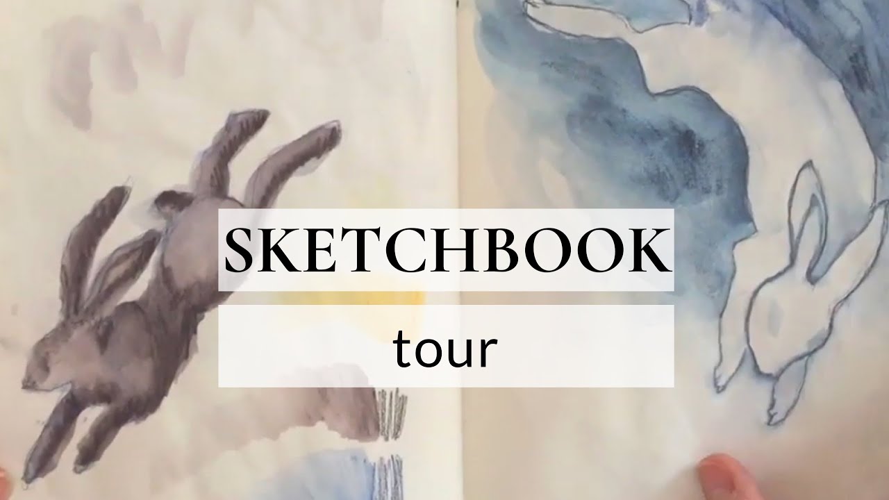 Sketchbook Tour no. 1 | mixed media contemporary drawing | artist - YouTube