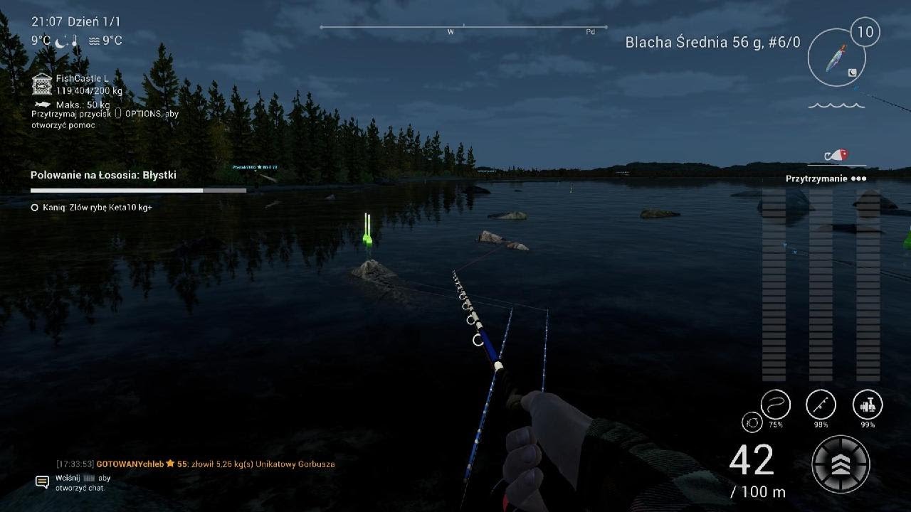 Fishing Planet (PS5) : Alaska (Spining) / Nocna Unikatowa Keta 🙂 - YouTube