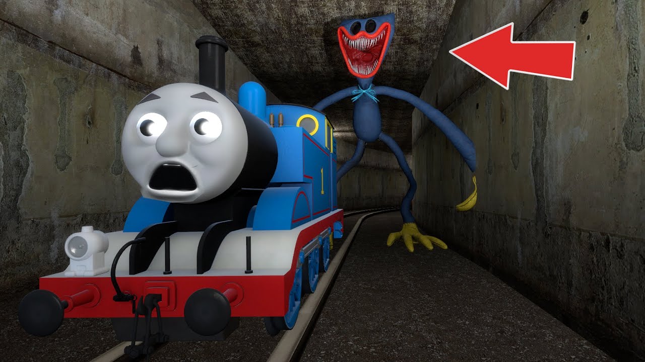 Building a Thomas Train Chased By New Huggy Wuggy Poppy Playtime 3 in ...