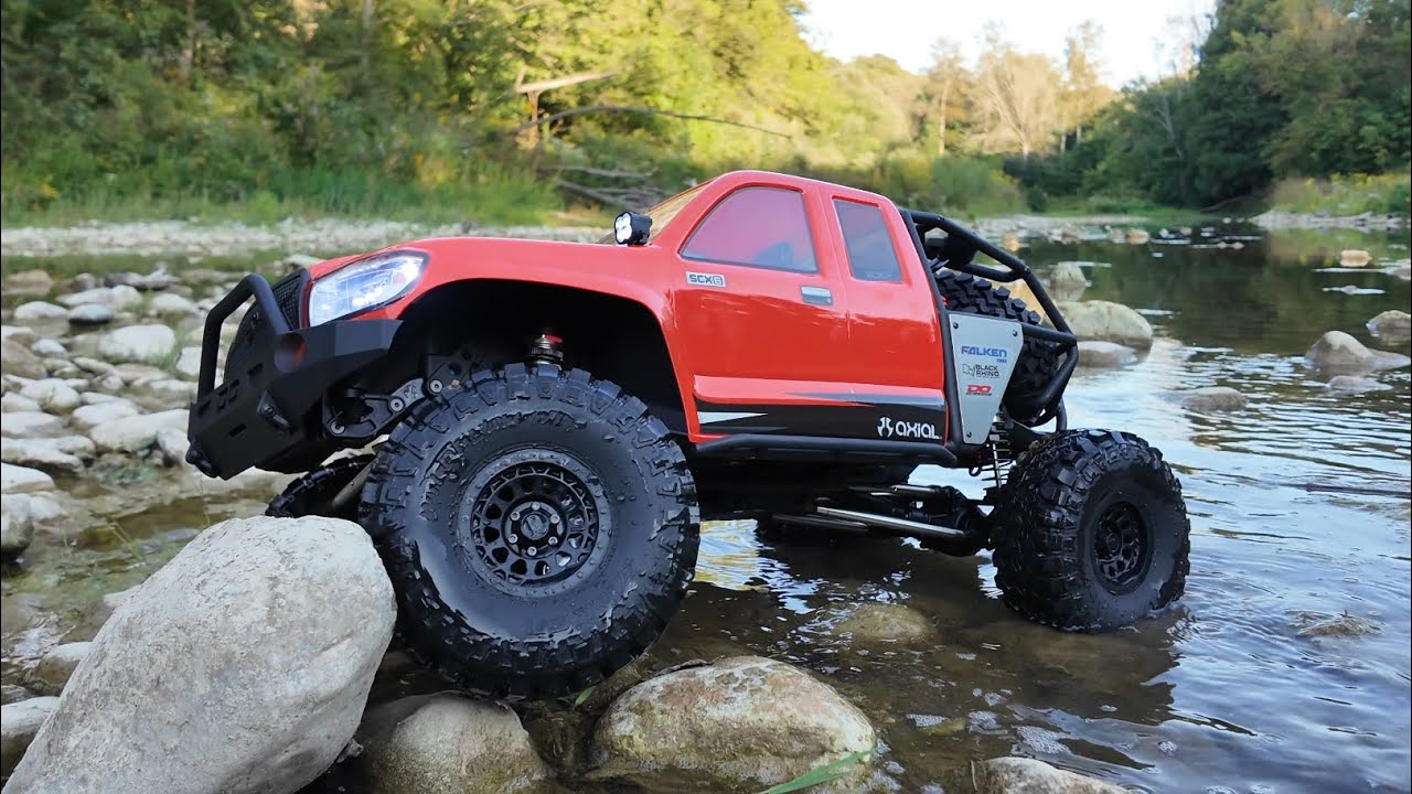 Axial SCX6 river plunge and servo upgrade - YouTube
