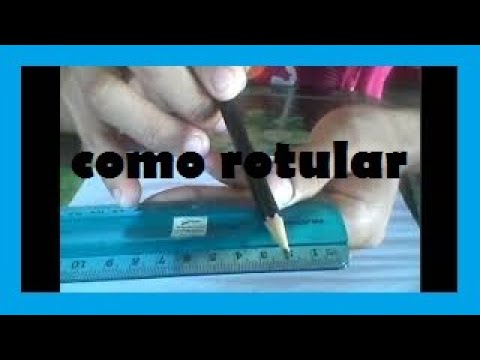 COMO ROTULAR 1 HOJA PARA CUALQUIER FORMATO - YouTube