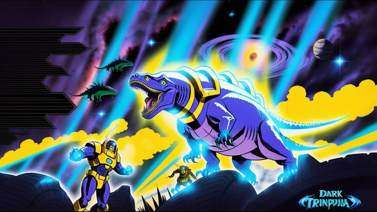 Pop Art Inspired Dino-Punk Animation (AI Dream 451) - YouTube