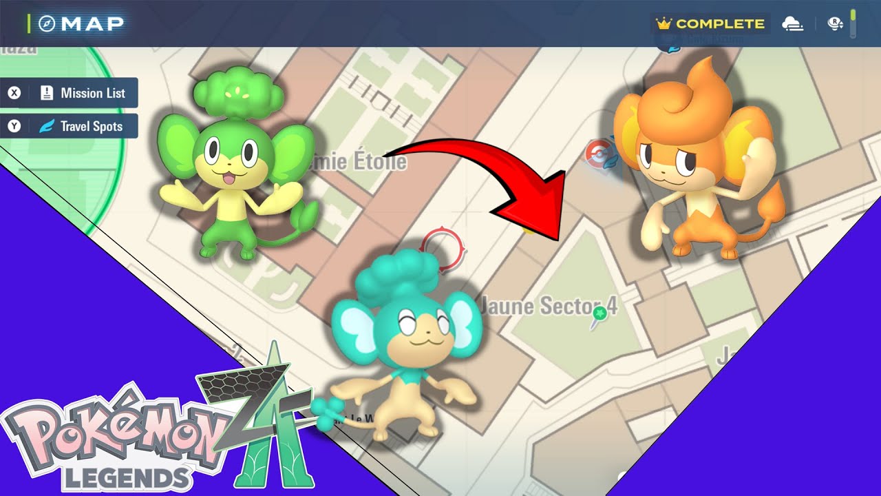 QUICK and EASY Hunt for Shiny Elemental Monkeys in Pokemon Legends ZA ...
