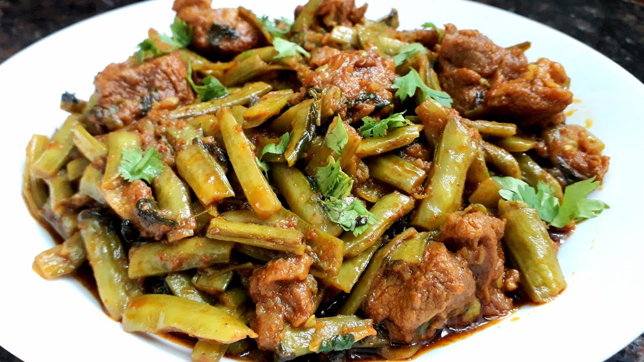 GAWAR KI PHALLI GOSHT RECIPE | HYDERABADI GAWAR KI PHALLI GOSHT by ...