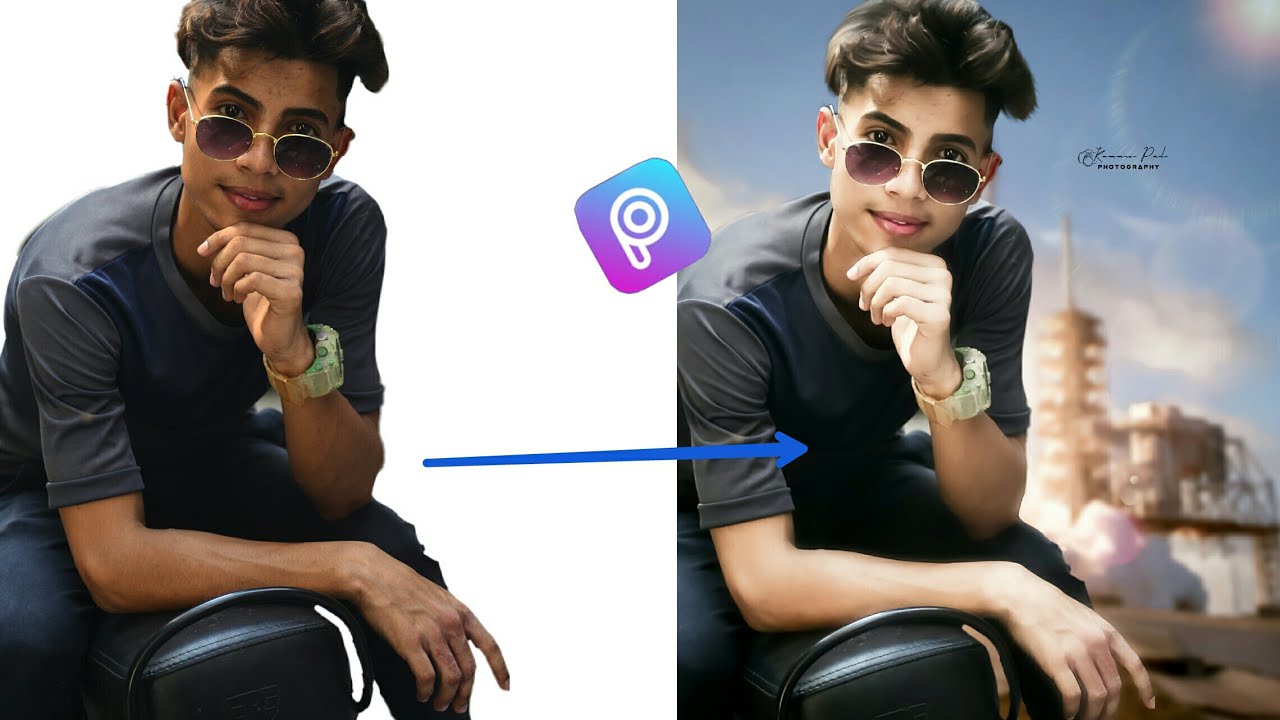How to edit photo PicsArt background changing | PicsArt background ...