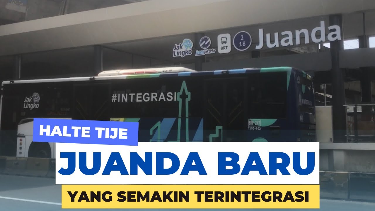 Review Halte Bus TransJakarta Juanda Baru yang Terintegrasi Stasiun KRL ...