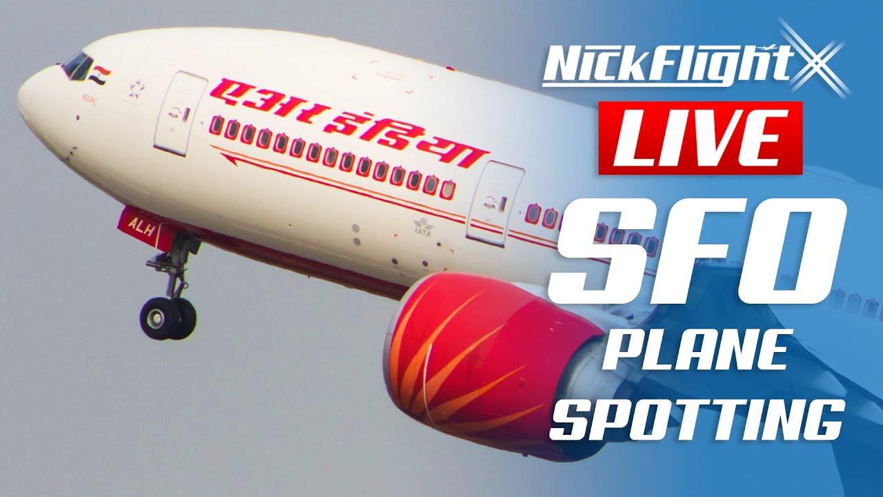🔴LIVE Plane Spotting at San Francisco International Airport + ATC | SFO ...