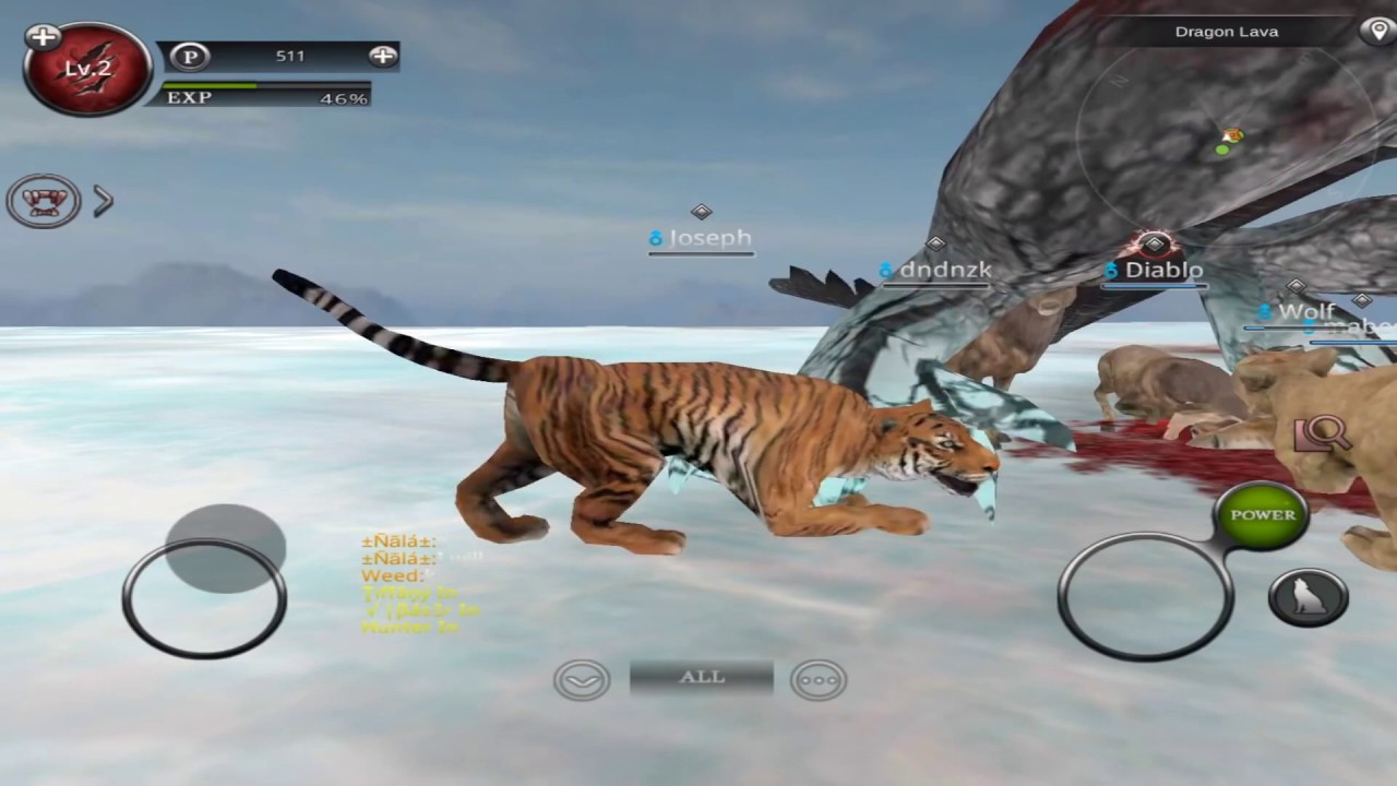 Tiger VS Ice Dragon King, Animals Online - YouTube