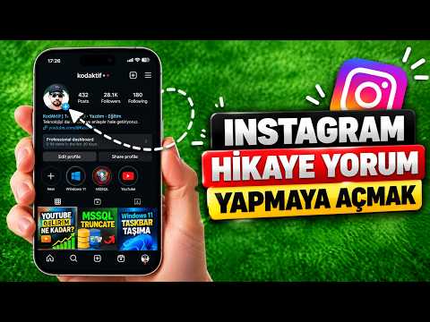 Instagram hikaye yorum yapma özelliğini açmak