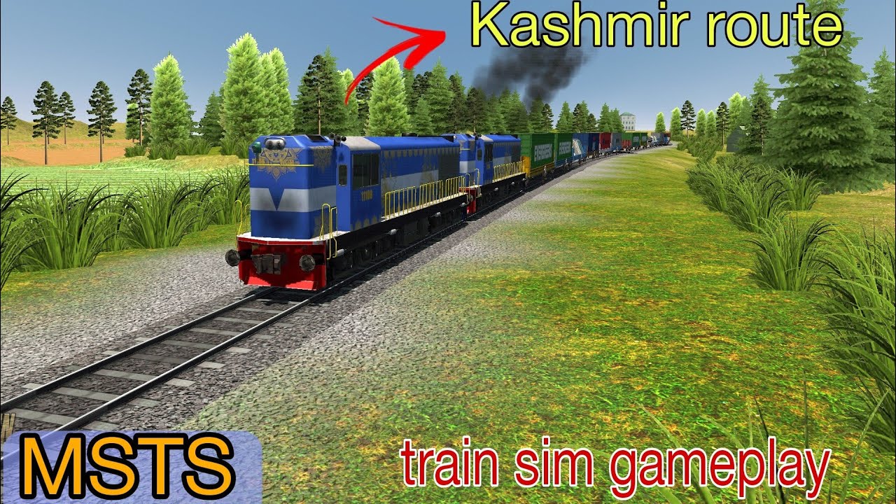 Train simulator gameplay || WDG-3A Double engine malgari || Kashmir ...