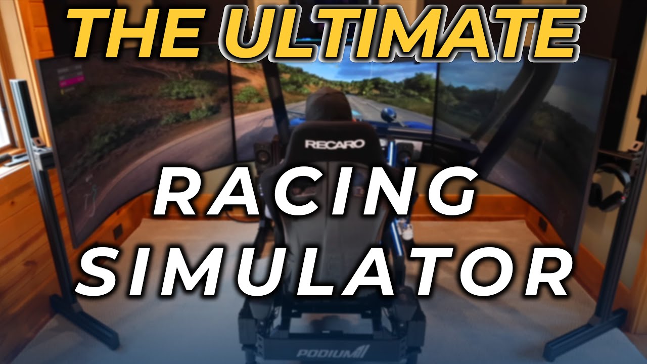 I Bought the Ultimate Racing SIM! - Triple 55" Monitors - YouTube
