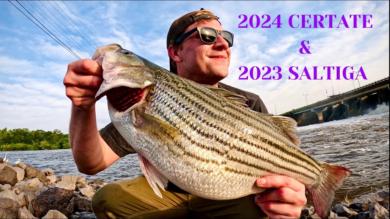 SPILLWAY FISHING for STRIPED BASS! How to fish around storms + upcoming ...