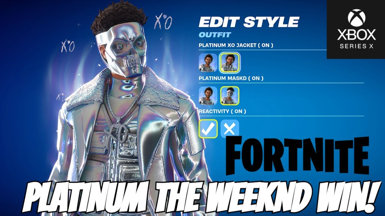 FORTNITE PLATINUM THE WEEKND WIN! XBOX CHAPTER 6 SEASON 1 - YouTube