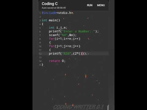 Pattern tutorial video in C pattern Programming tutorial ll 💯🧠#coding #short #youtubeshorts ...