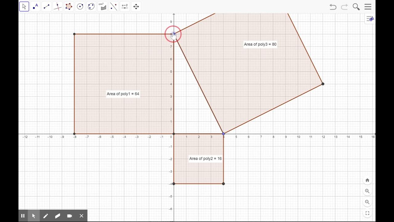 0090 Pythagorean Theorem on GeoGebra - YouTube