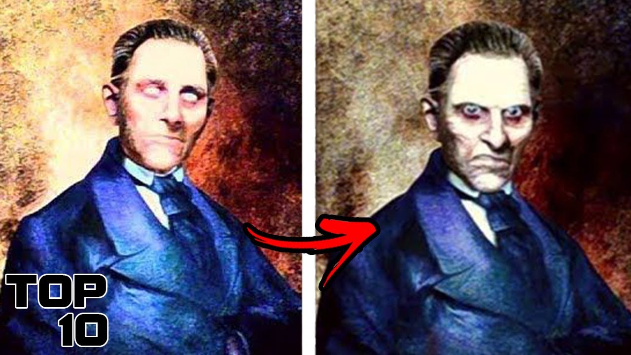 Top 10 Terrifying Curses Hidden Inside Of Paintings - YouTube