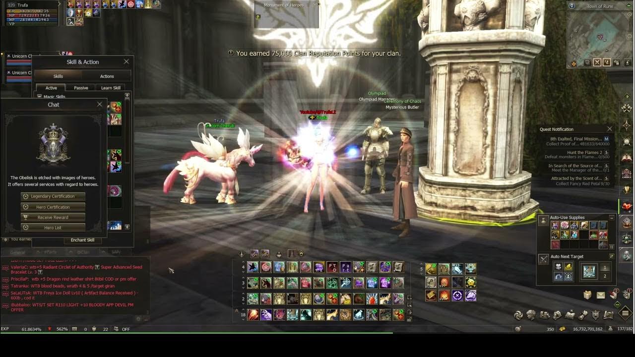 Lineage 2 - Server Chronos - Wynn Elemental Master Hero Claim - YouTube