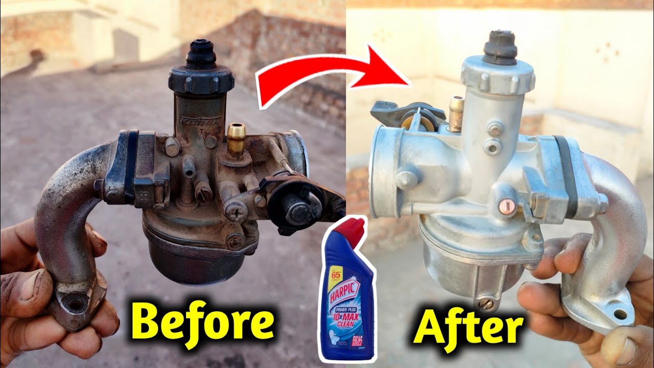 Old Rusty Carborator Restoration On Harpic - YouTube