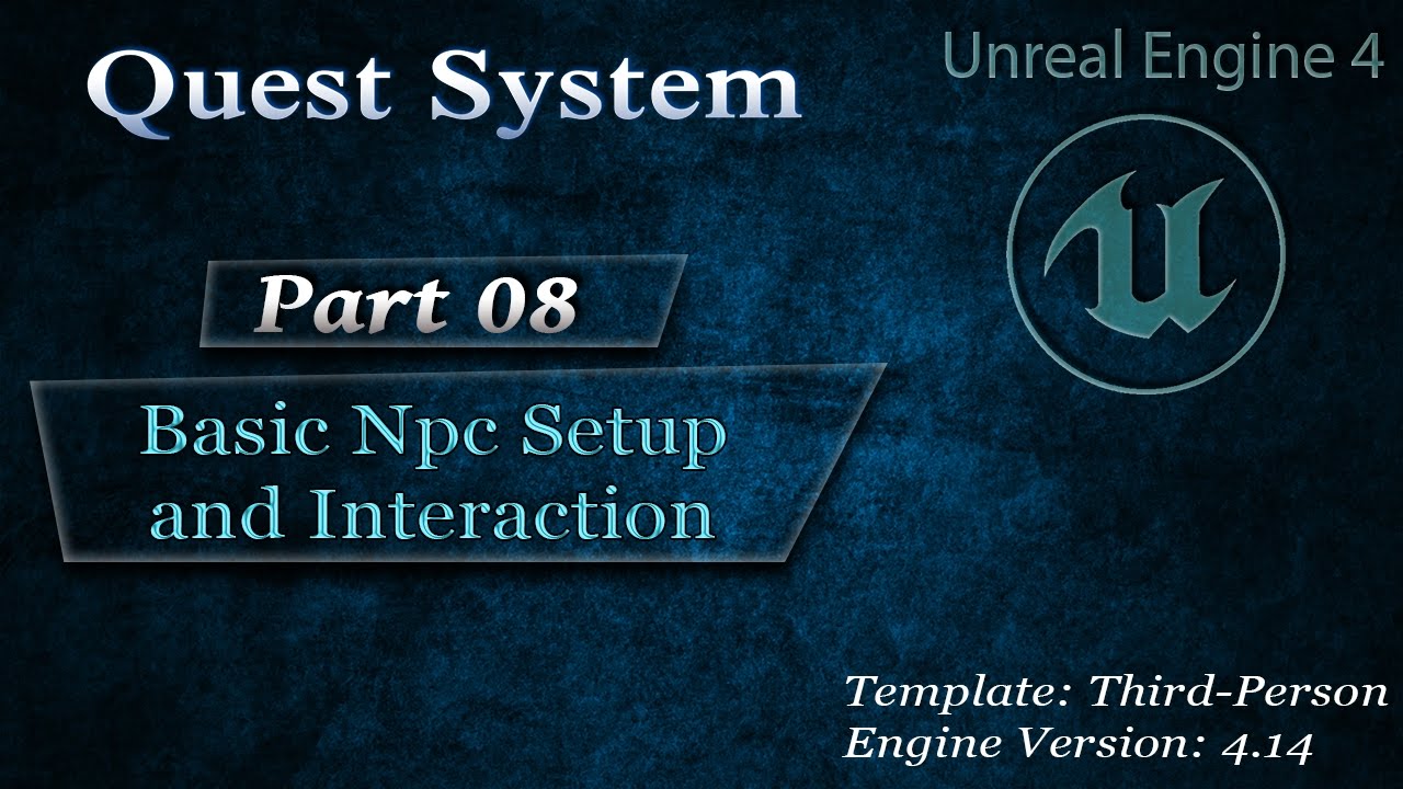 [Eng] Complex Quest System: Basic Npc Setup and Player Interaction #08 ...