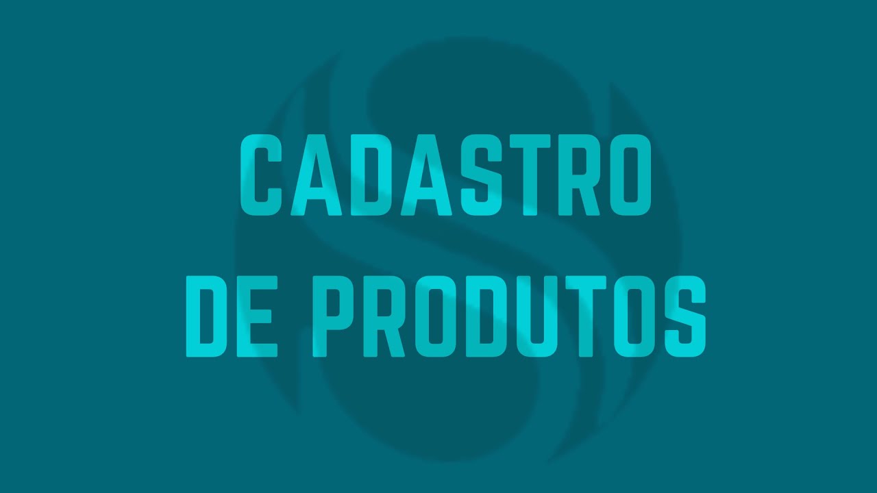 Cadastro de produtos básico sistema CIC - YouTube