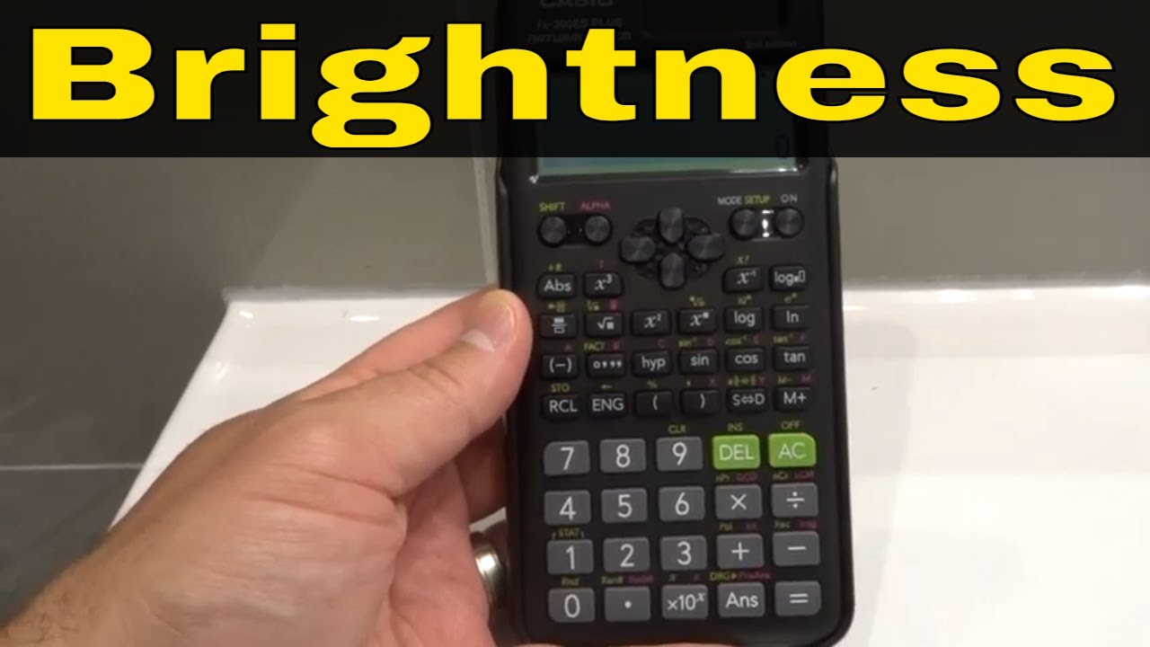How To Adjust Brightness On Casio Scientific Calculator Easy Tutorial