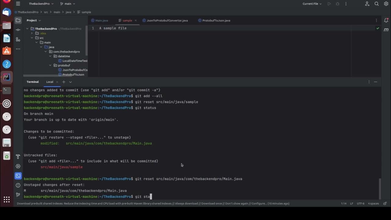How to Undo a Git Add or How to un stage changes in Git | GIT Tutorials | GIT - YouTube
