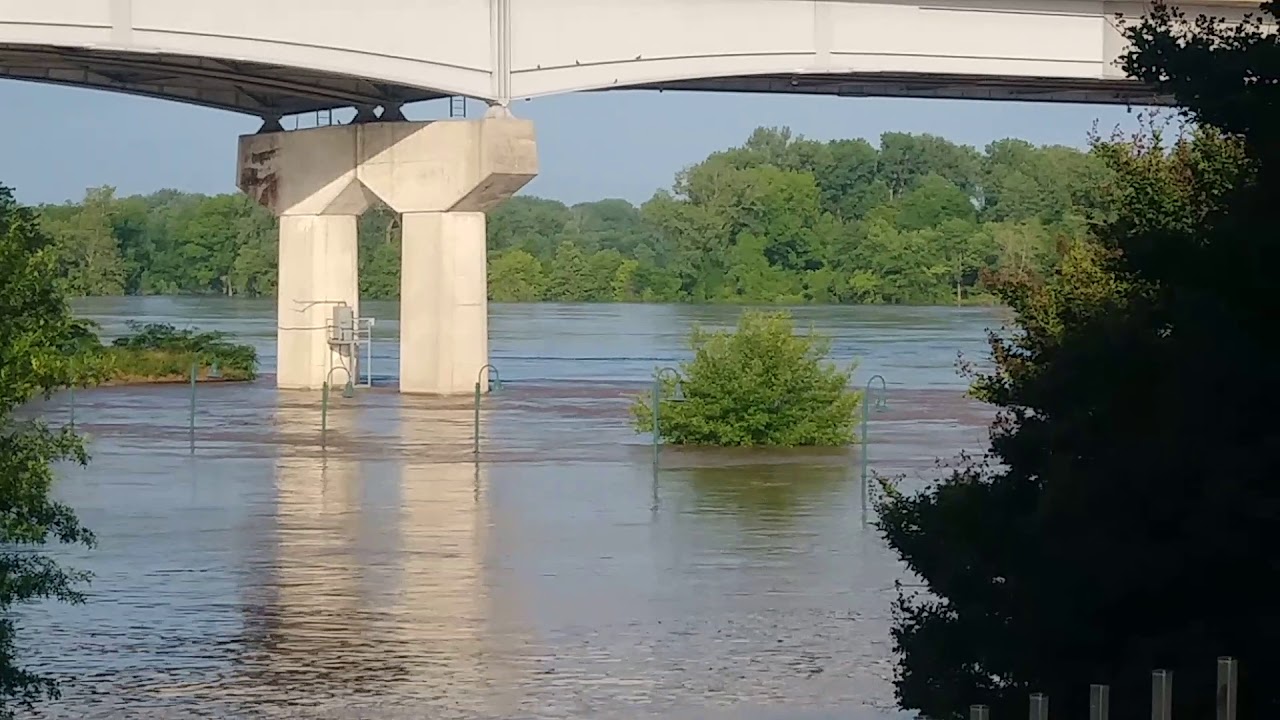 Flooding at the Arkansas river in Fort.Smith Arkansas part 1 5-24-19 ...