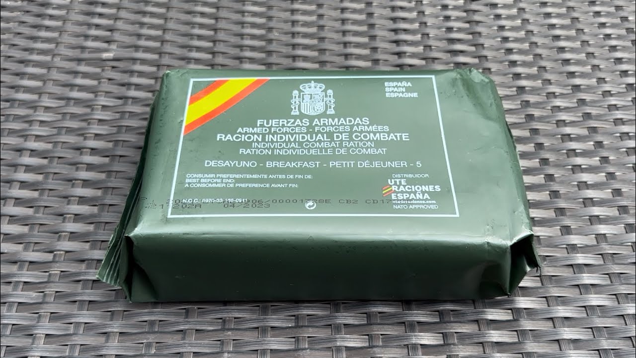 2023 exp Spanish Armed Forces Ration Breakfast Menu 5 (Crackers and ...