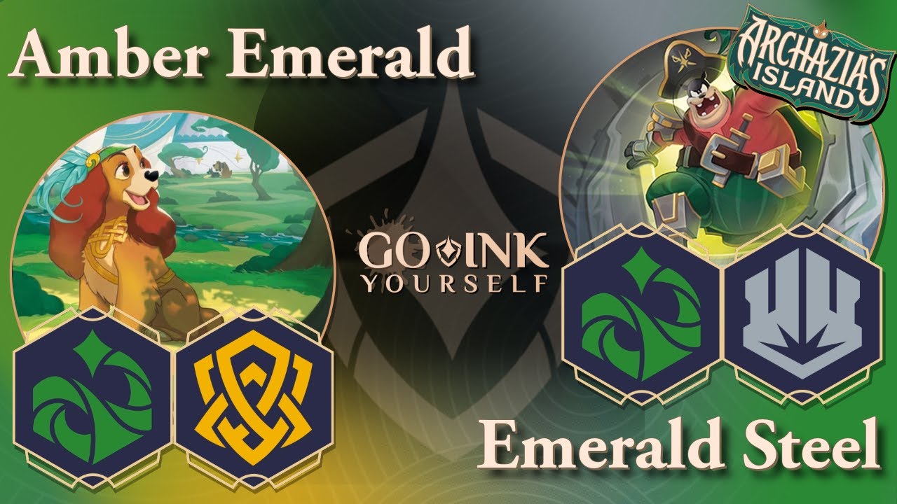 Amber Emerald (Agro) vs. Emerald Steel (Discard) in Disney Lorcana ...