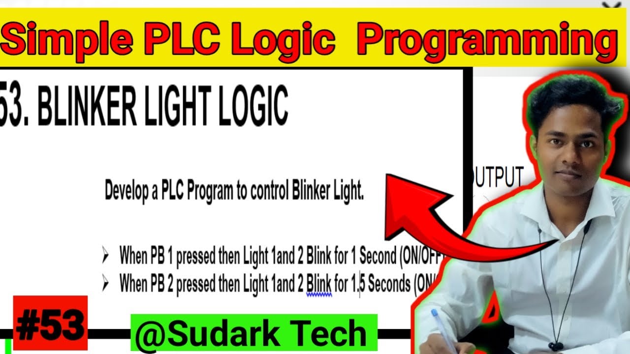 Blinking Light PLC Programming Logic | Sudark Tech - YouTube