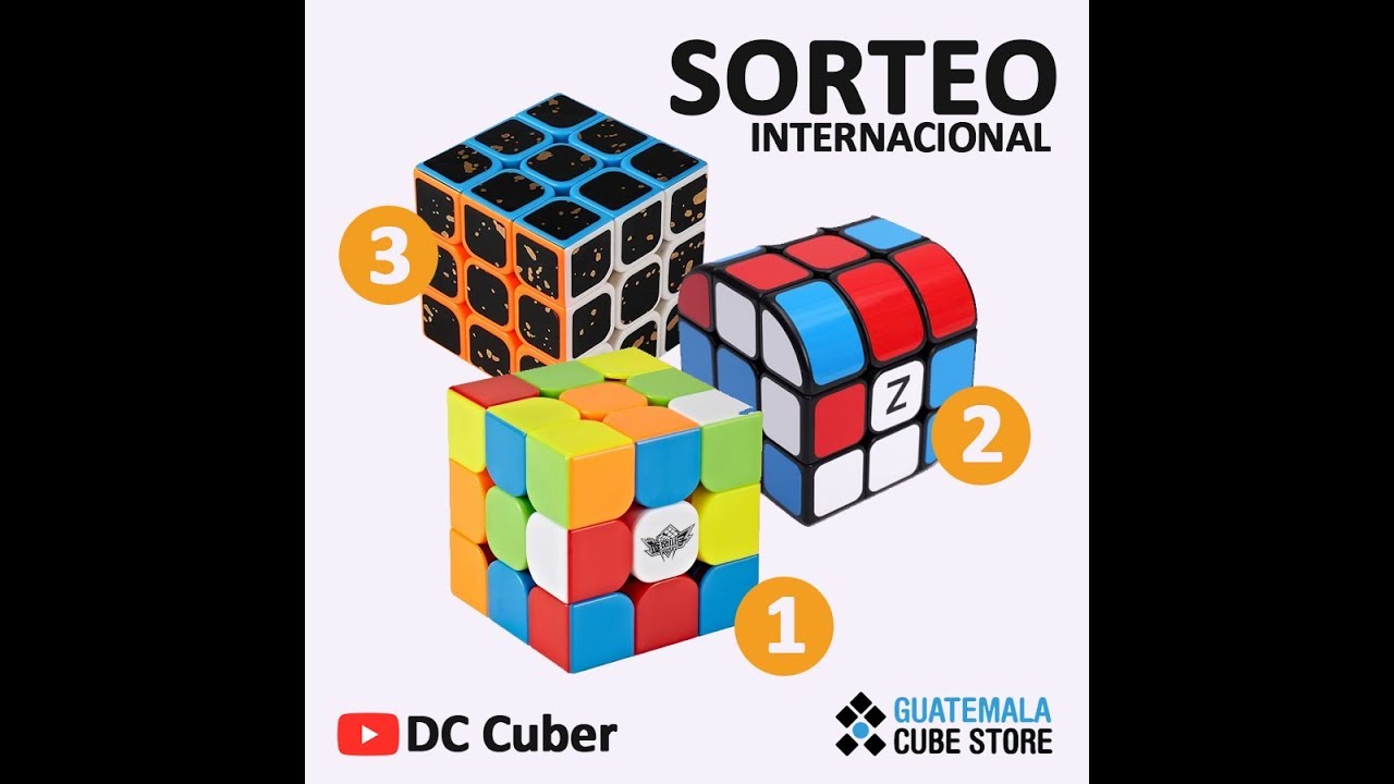 Sorteo Internacional de 3 Cubos | DC Cuber - YouTube