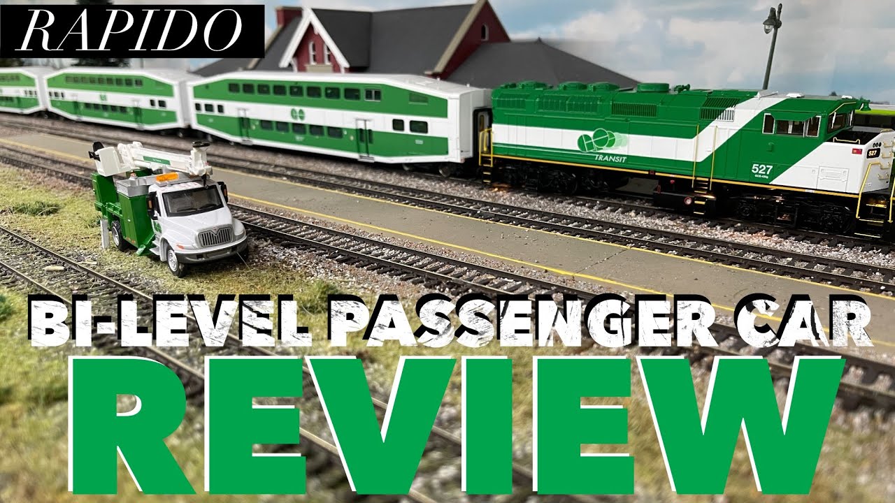Rapido Bi-Level Go Transit Passenger Cars - YouTube