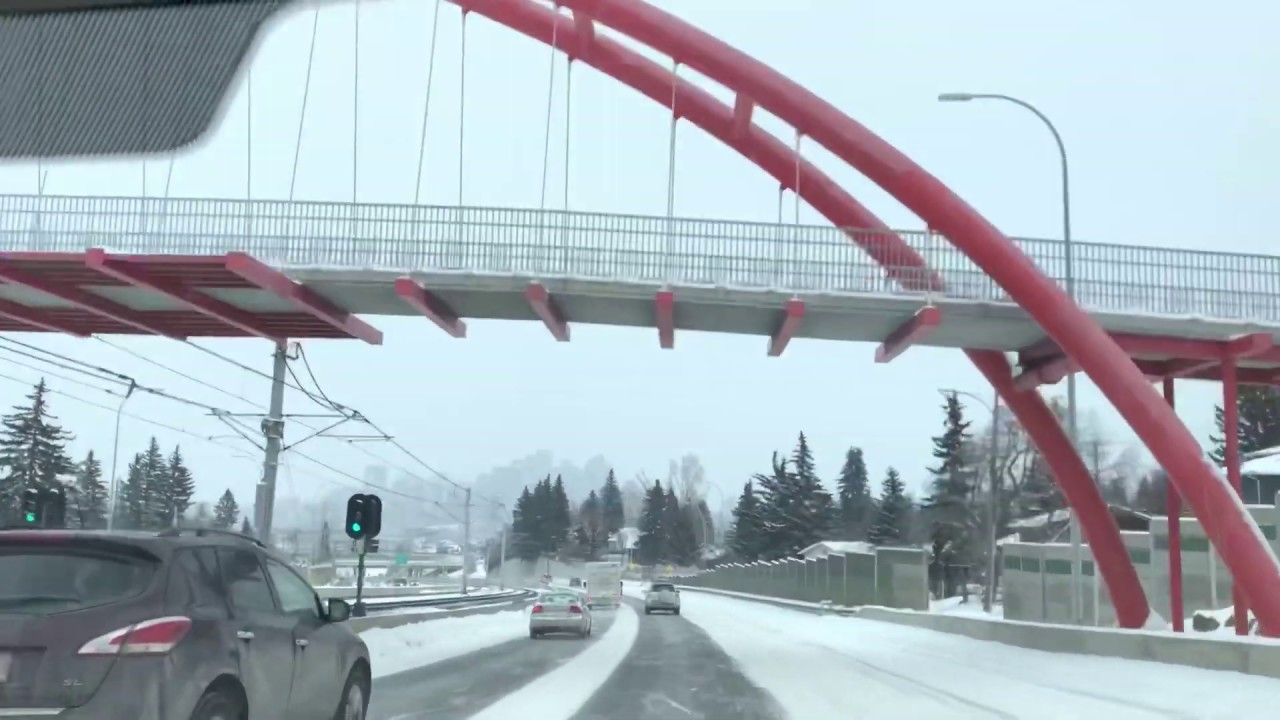 Calgary winter driving - YouTube