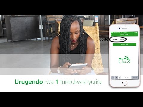 Andika WELCOME muri App ya SafeMotos, Bona 1000 RWF y'urugendo rwa 1