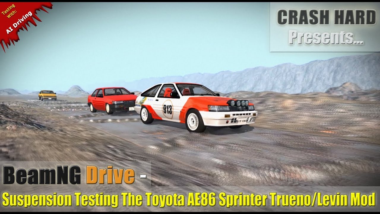 BeamNG Drive - Suspension Testing The Toyota AE86 Sprinter Trueno/Levin ...