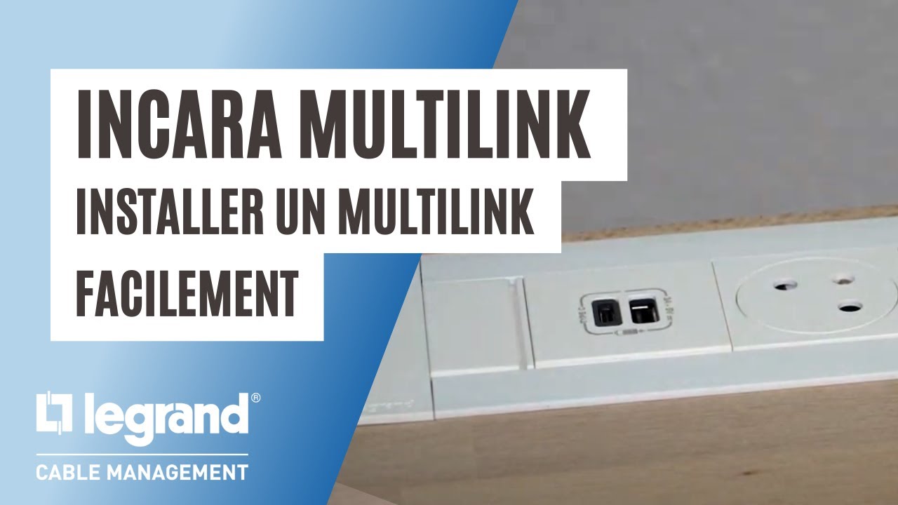 Installer Incara™ Multilink de Legrand Cable Management - YouTube