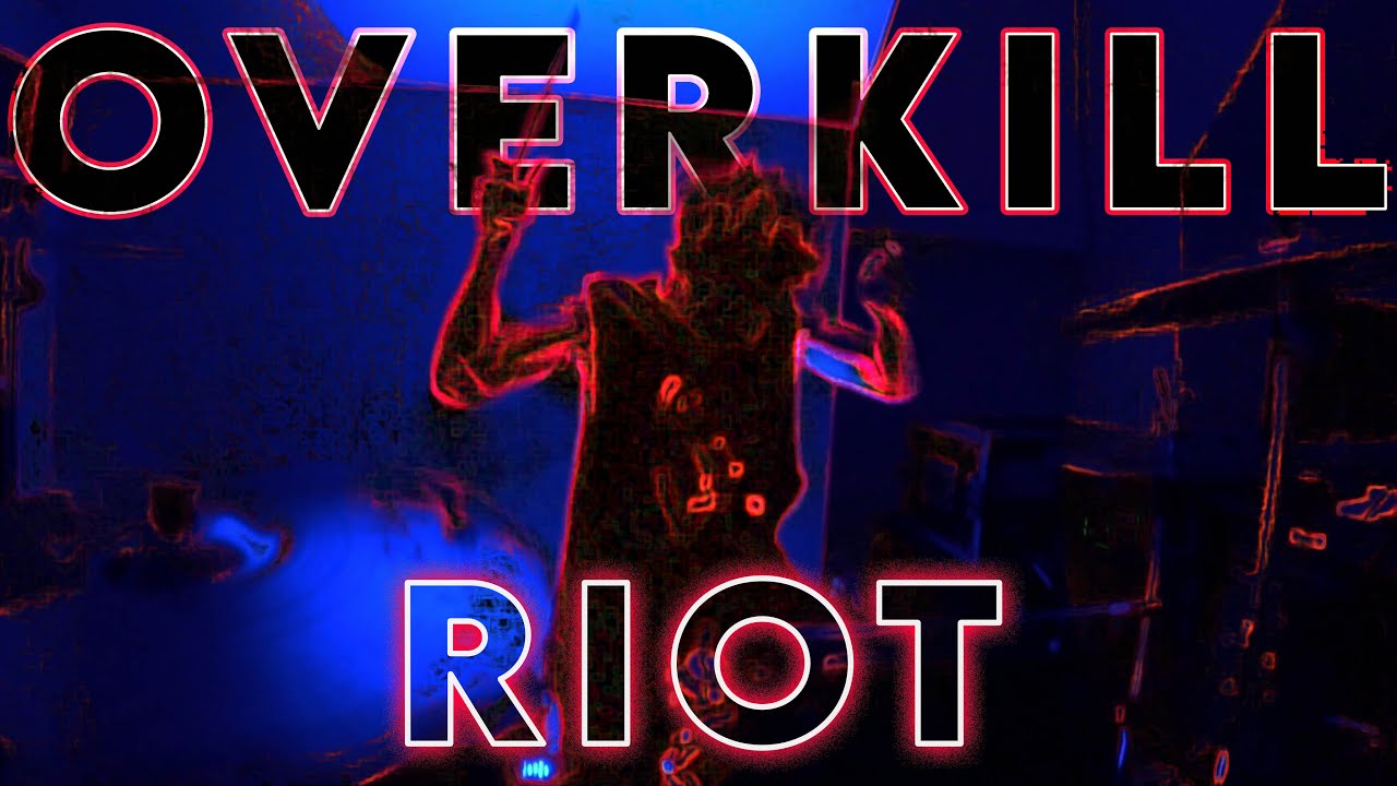 RIOT - Overkill (Single Kick Pedal) | Atlas Drum Cover/Lightshow - YouTube