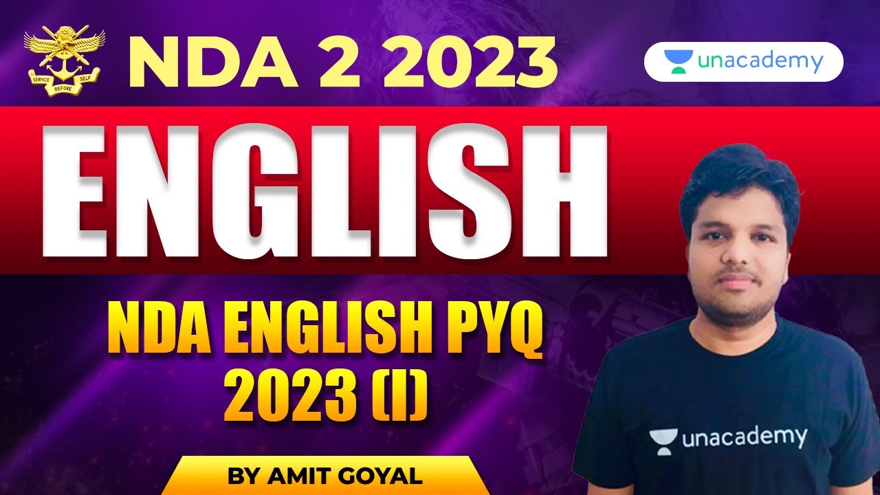 NDA 2 2023 | NDA English PYQ 2023 (I) | Agni NDA 2 Batch | NDA English ...